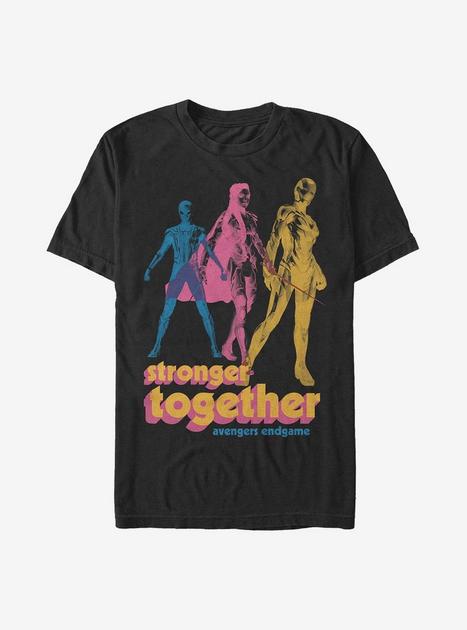 Marvel Avengers Stronger Together T-Shirt - BLACK | Hot Topic