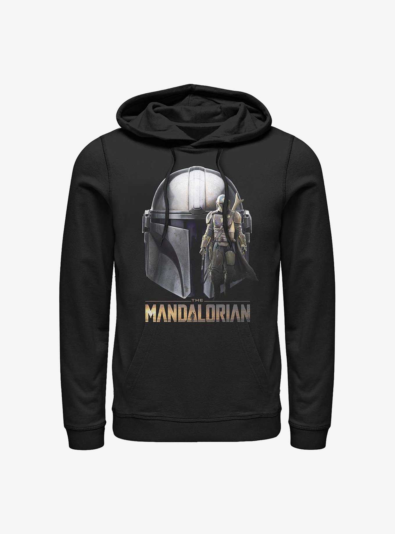 Star Wars The Mandalorian Mando Head Hoodie - BLACK | Hot Topic