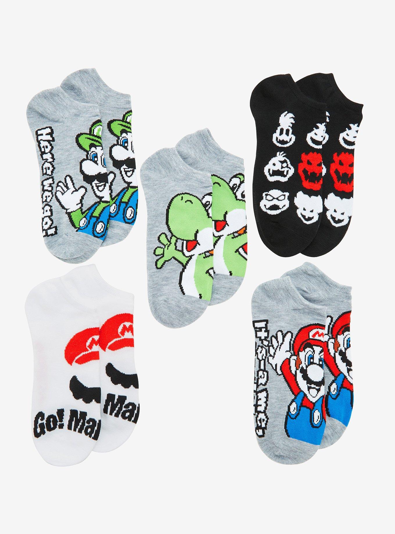 Nintendo Super Mario Ankle Sock Set | BoxLunch