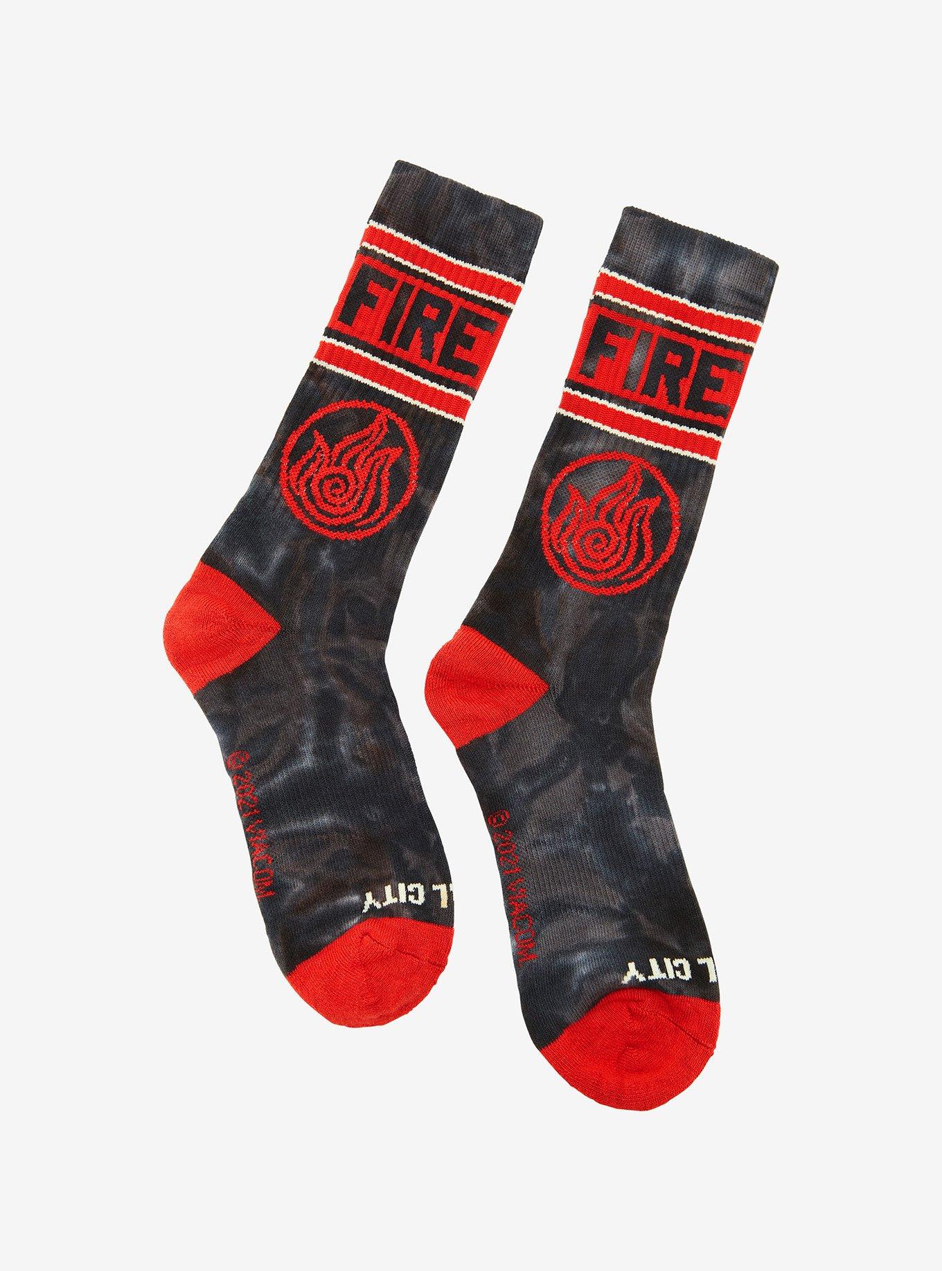 Avatar: The Last Airbender Firebender Crew Socks - BoxLunch Exclusive ...