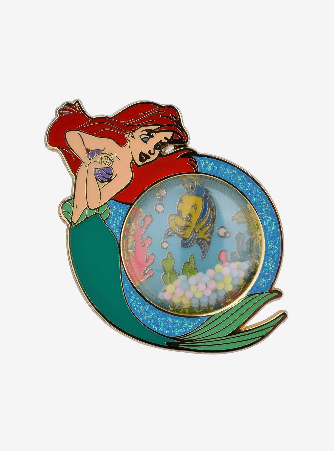 Disney Little Mermaid Ariel & Flounder Enamel Pin - BoxLunch Exclusive ...