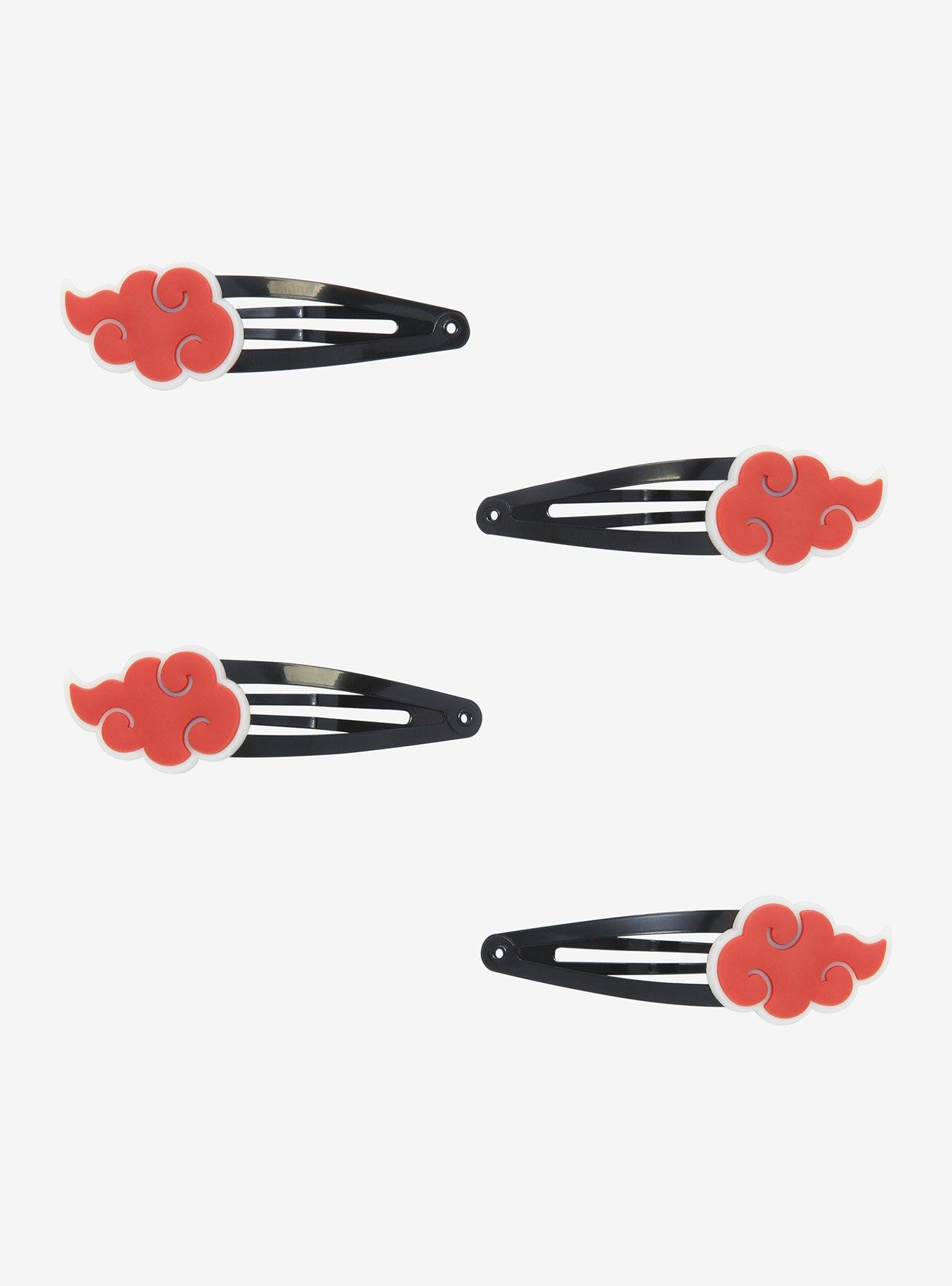 Naruto Shippuden Akatsuki Cloud Hair Clip Set | Hot Topic