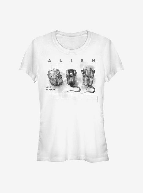 Alien Facehugger Concept Girls T-Shirt - WHITE | Hot Topic