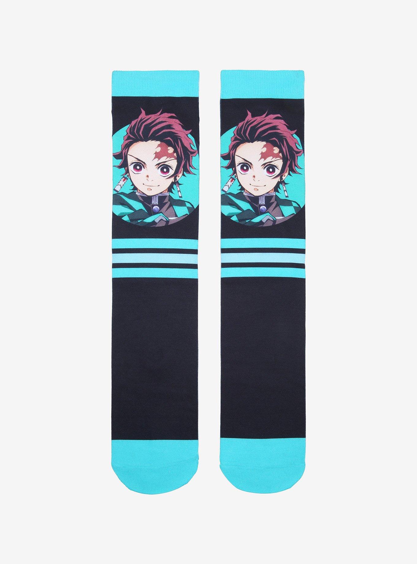 Demon Slayer: Kimetsu No Yaiba Tanjiro Crew Socks | Hot Topic