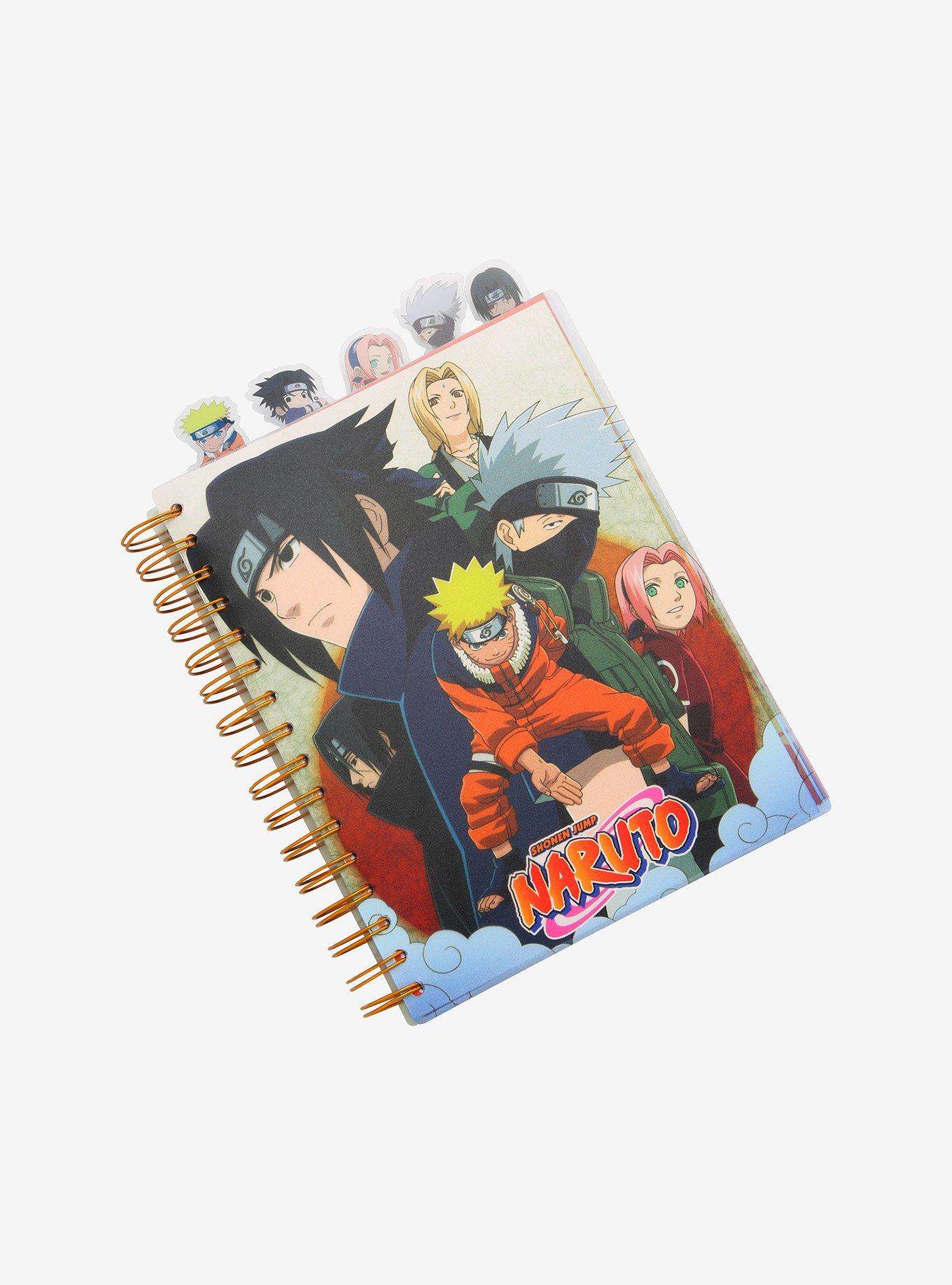 Naruto Shippuden Group Tabbed Journal | Hot Topic