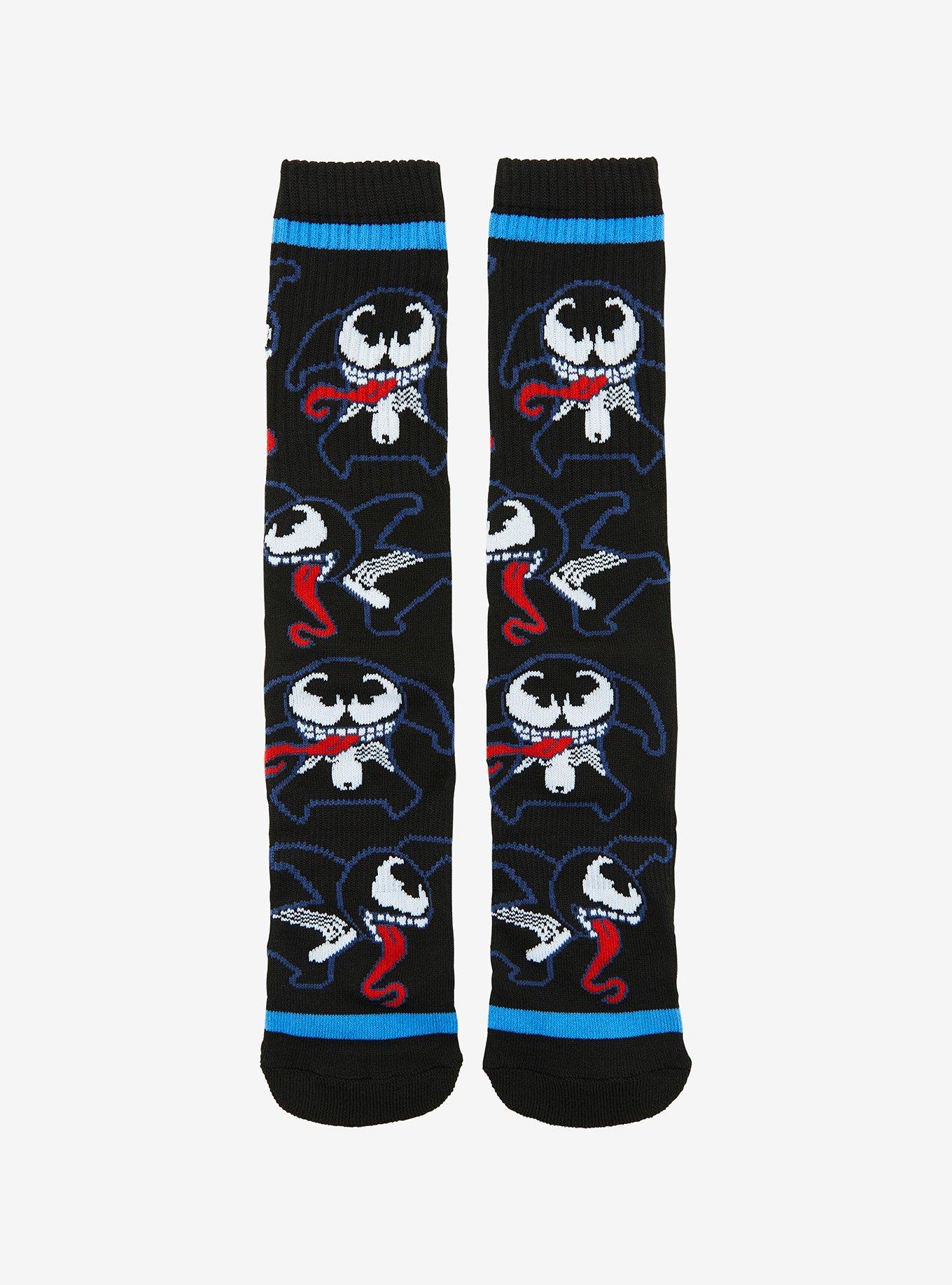 Marvel Venom Chibi Allover Print Crew Socks - BoxLunch Exclusive | BoxLunch