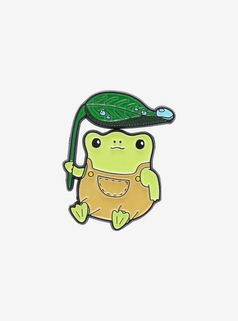 Frog Leaf Enamel Pin | Hot Topic