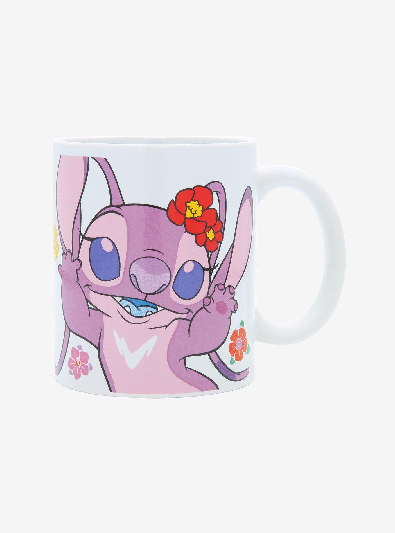 Disney Lilo & Stitch Angel Floral Mug | Hot Topic