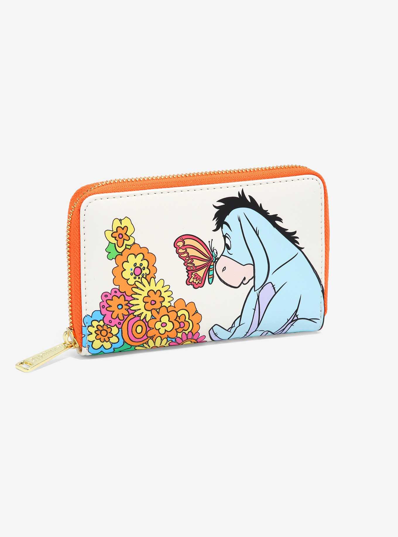 Loungefly Disney Winnie the Pooh Eeyore Floral Small Zip Wallet ...