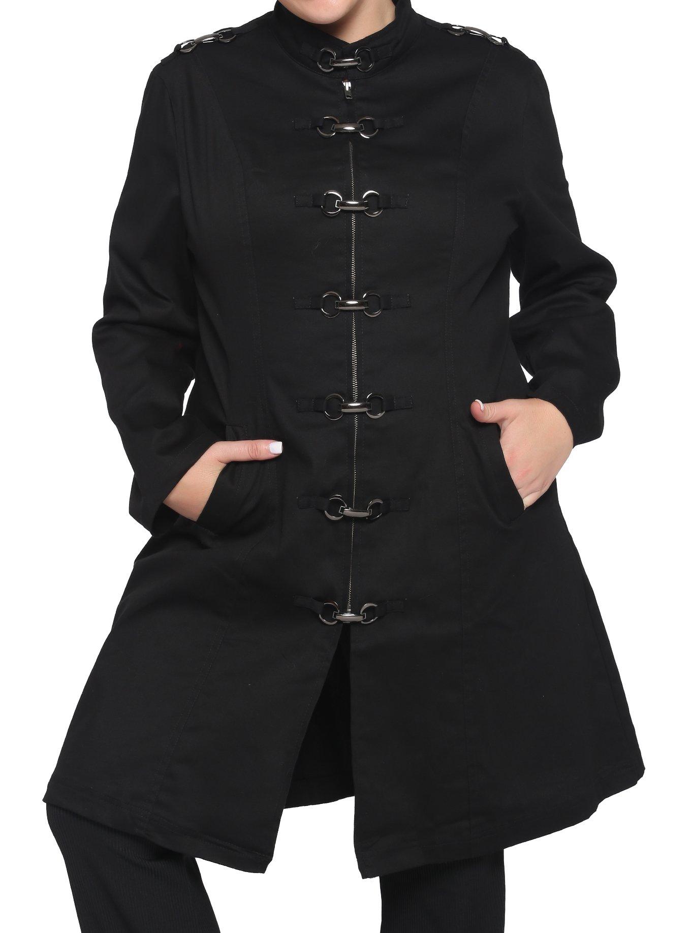 Black Strait Coat Plus Size | Hot Topic
