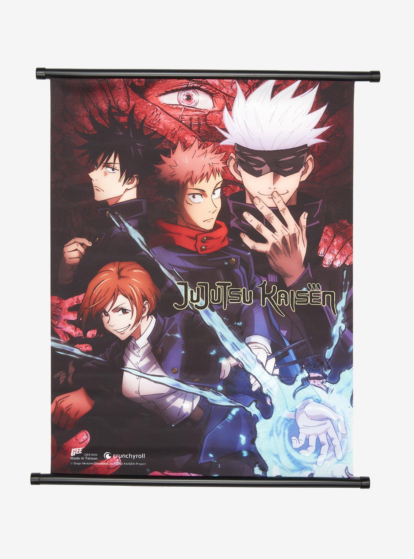 Jujutsu Kaisen First Years & Gojo Wall Scroll | Hot Topic
