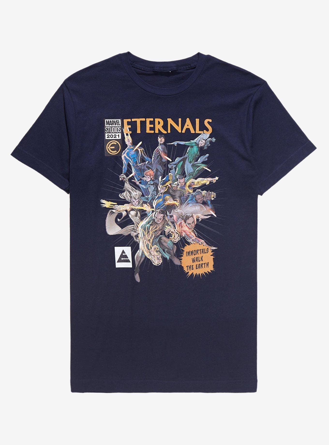 Marvel Eternals Comic Book Cover Group T-Shirt - BoxLunch Exclusive ...