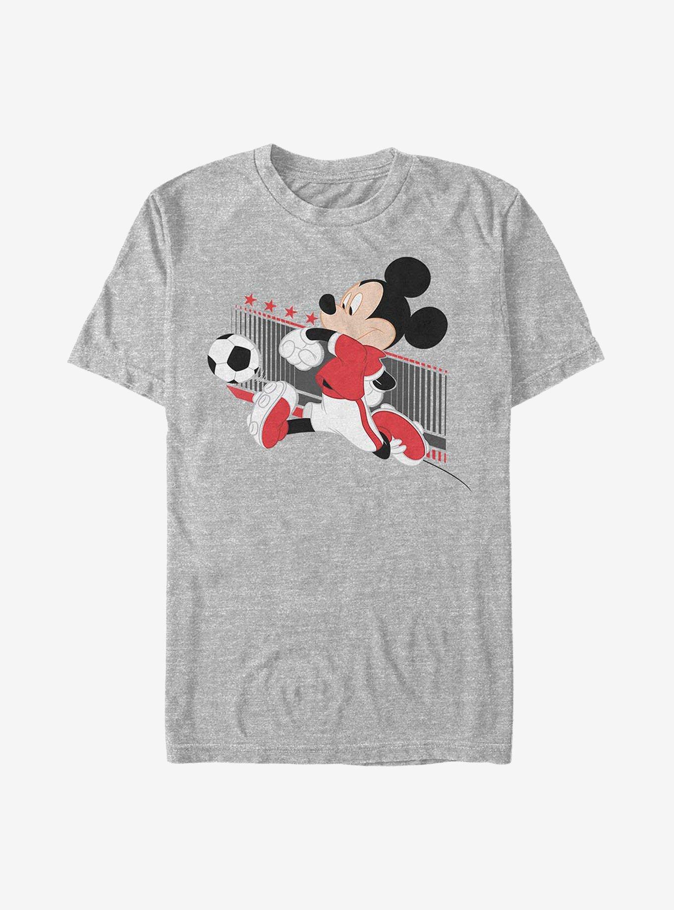 Disney Mickey Mouse Denmark Kick T-Shirt - GREY | Hot Topic