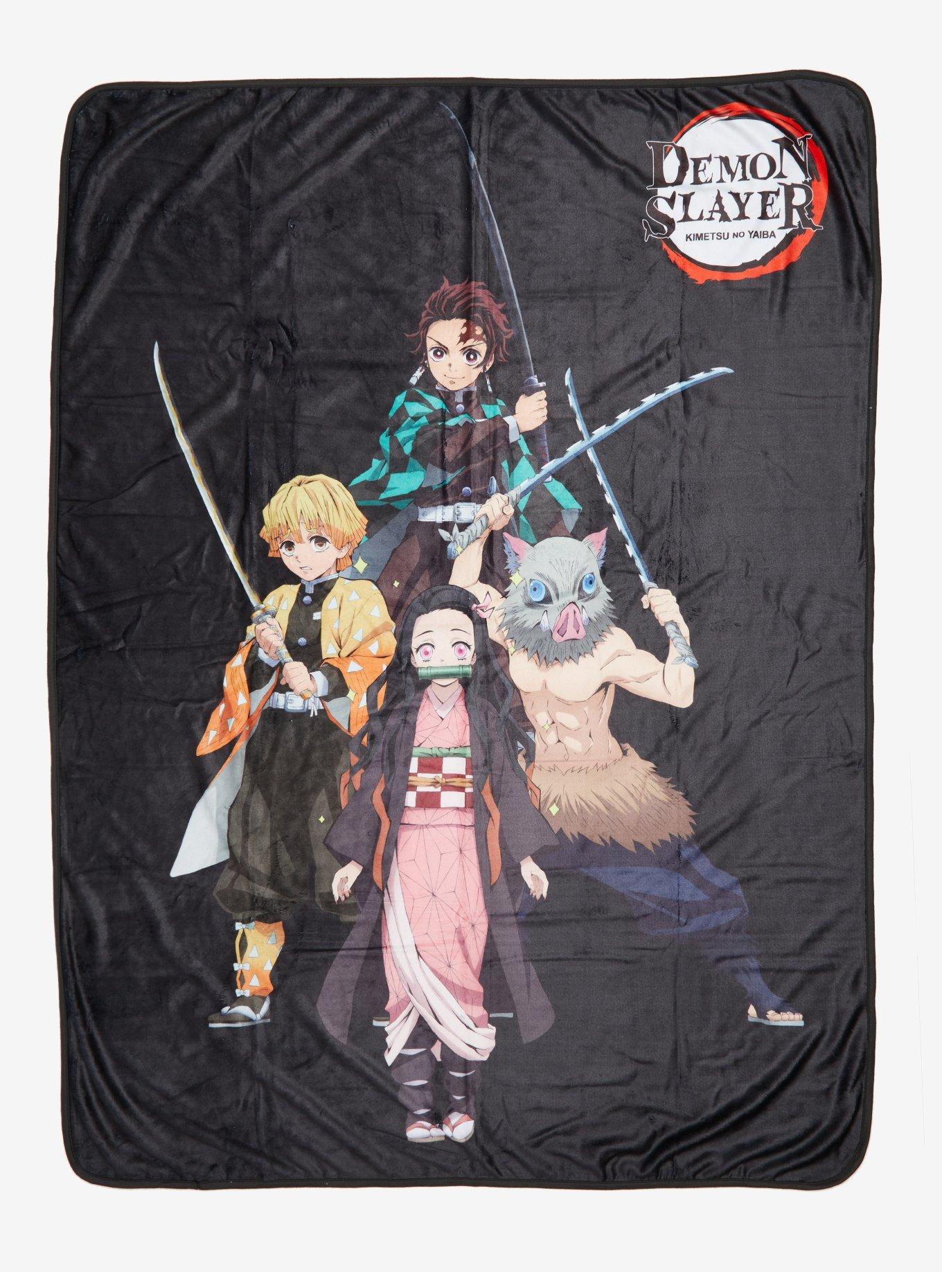 Demon Slayer: Kimetsu No Yaiba Group Throw Blanket | Hot Topic