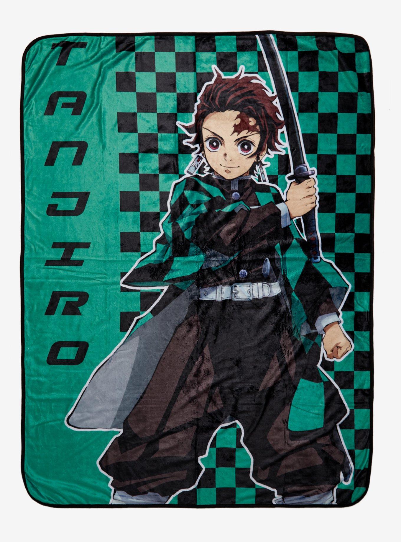 Demon Slayer: Kimetsu No Yaiba Tanjiro Checkered Throw Blanket | Hot Topic