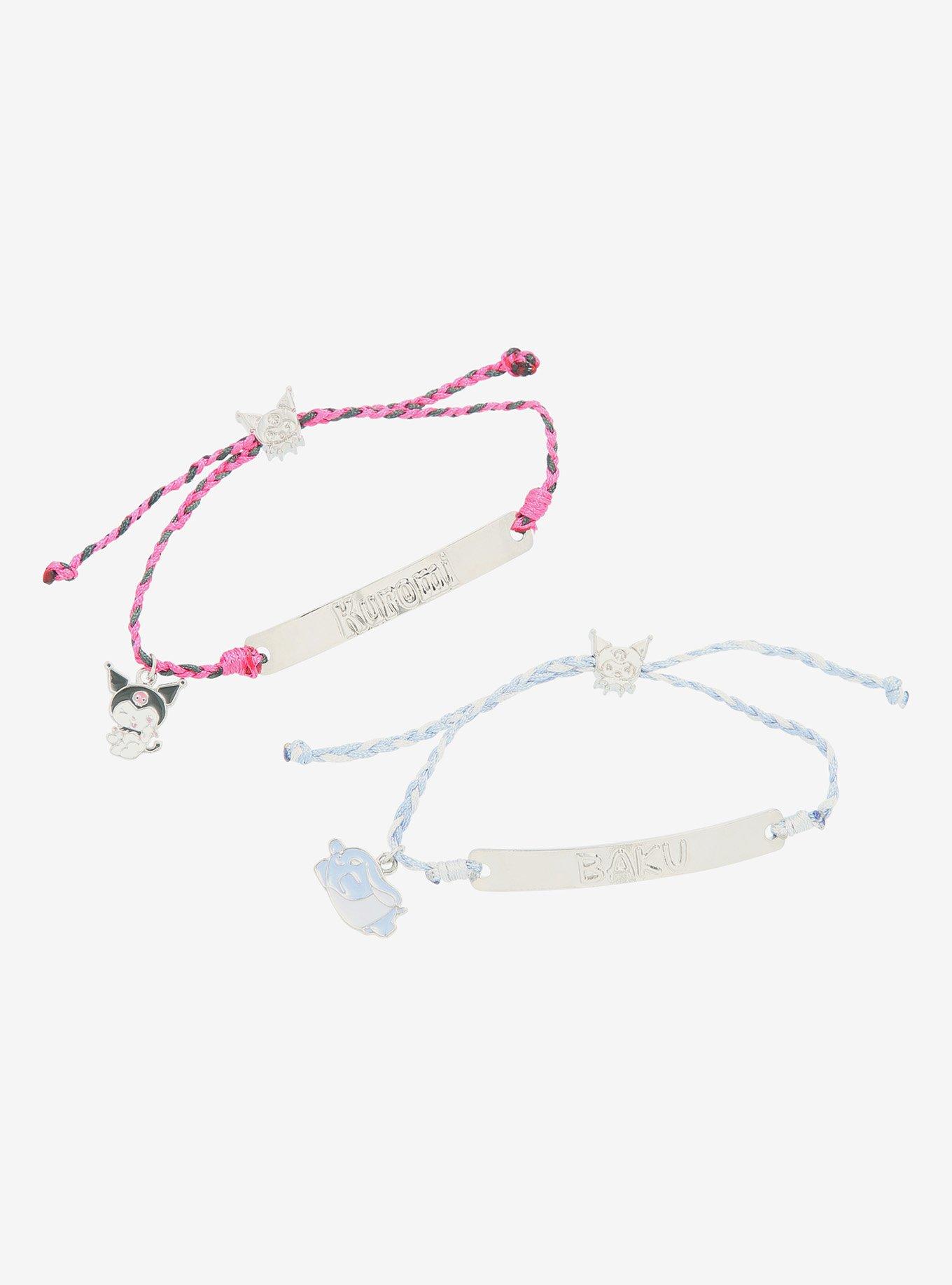 Kuromi & Baku Best Friend Cord Bracelet Set | Hot Topic
