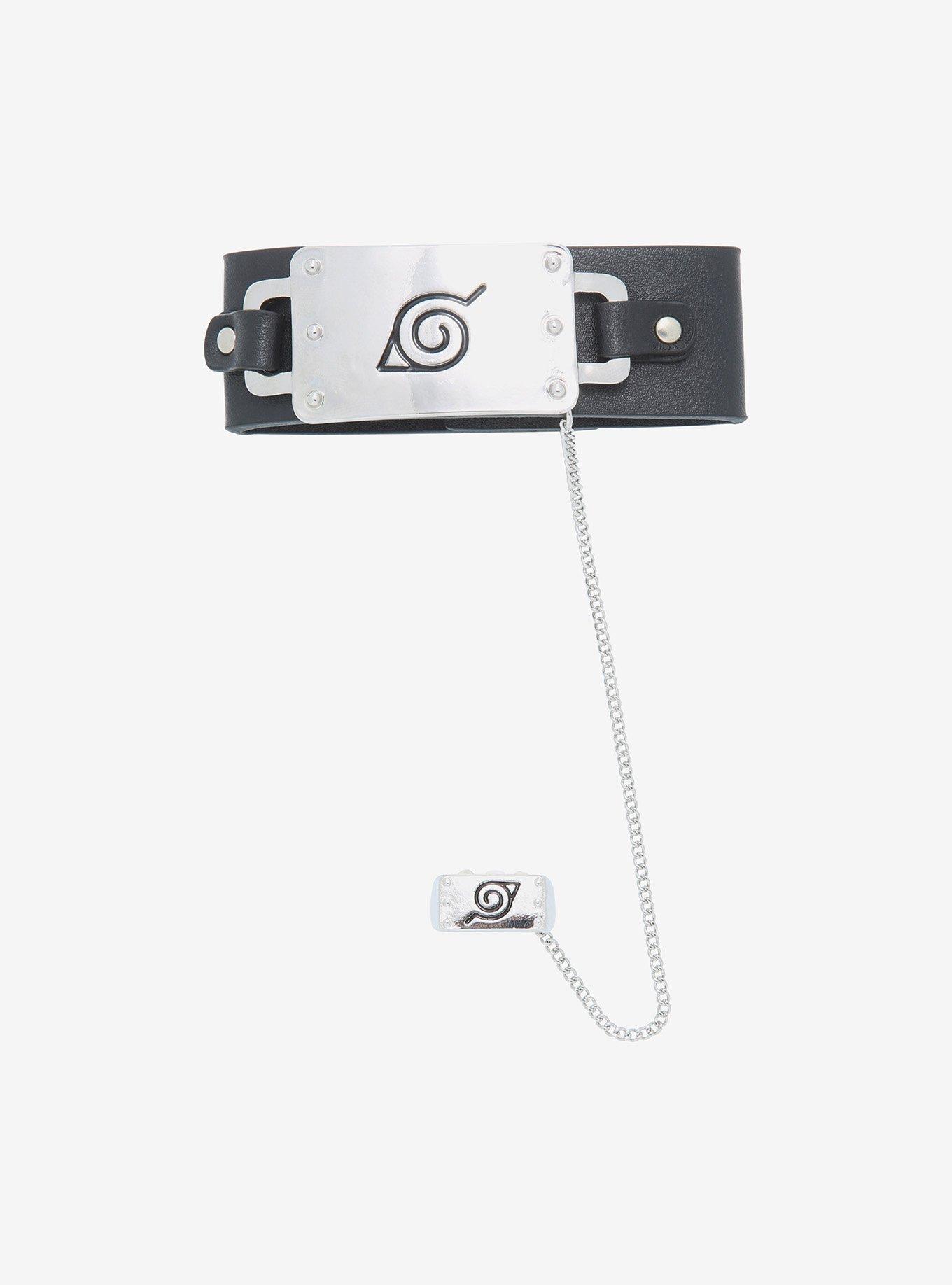 Naruto Shippuden Cuff Bracelet & Chain Ring Set | Hot Topic