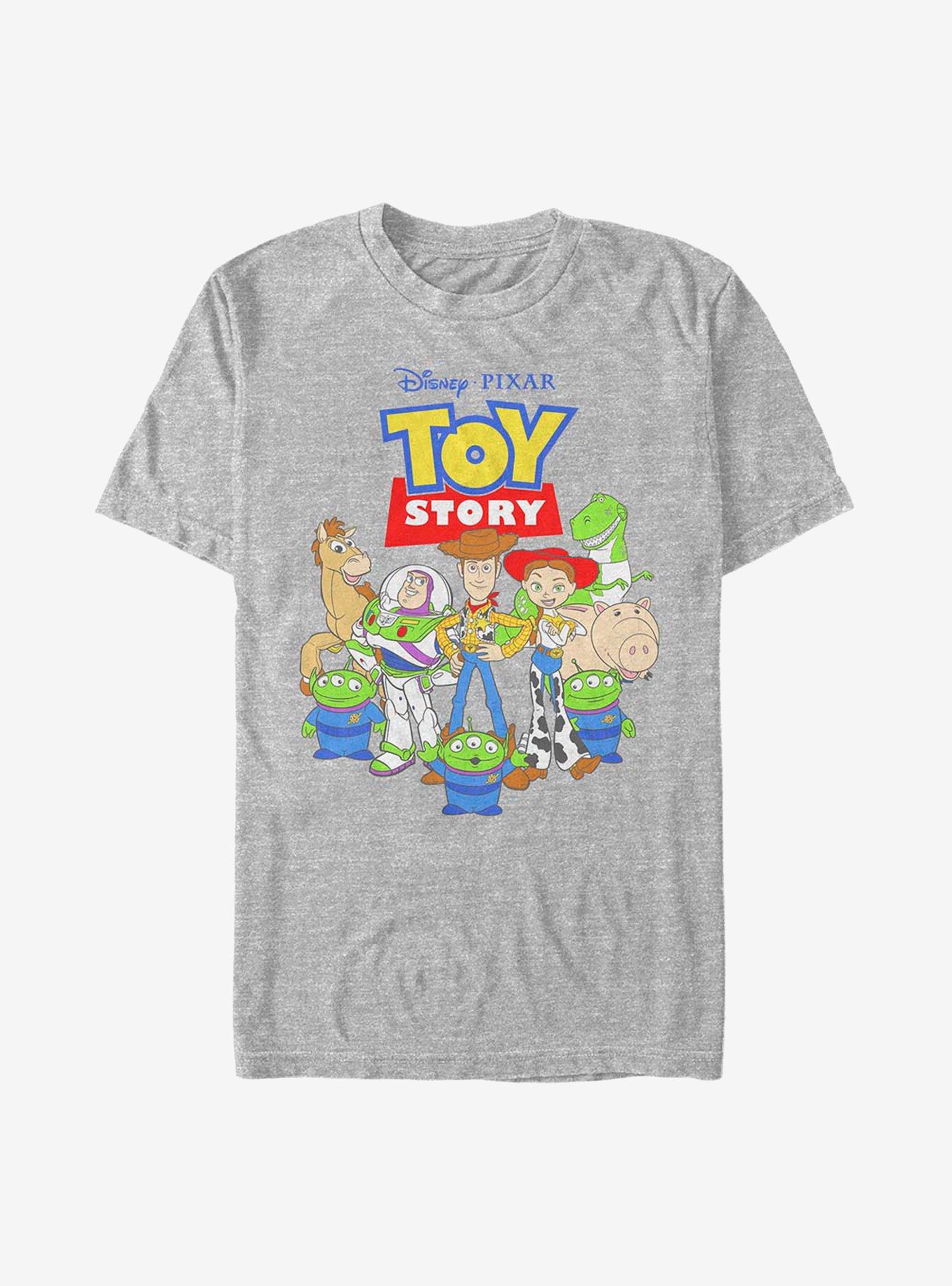 Disney Pixar Toy Story Toy Group T-Shirt - GREY | Hot Topic