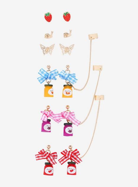 Fruit Jam Cuff Earring Set | Hot Topic