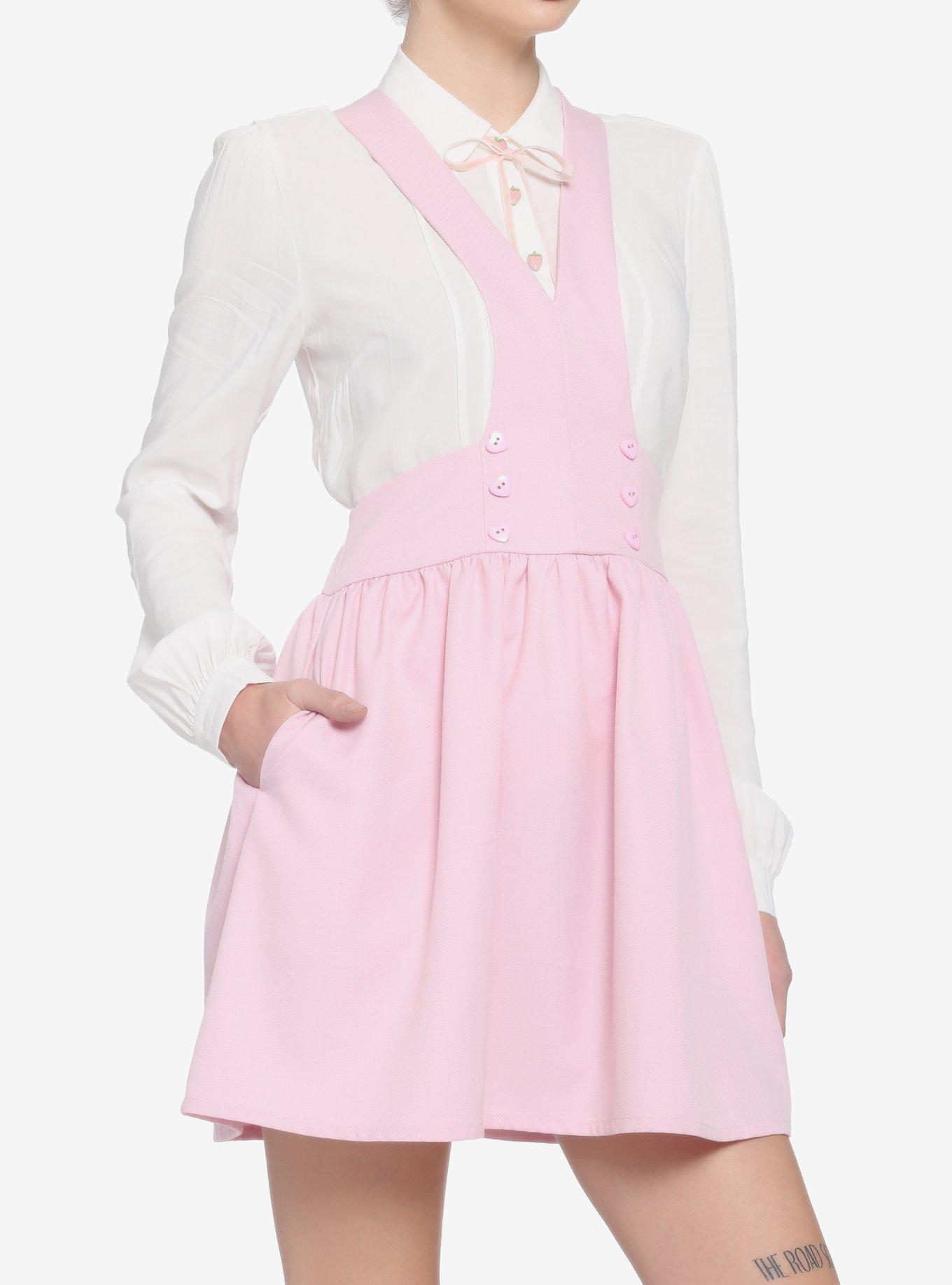 Pink Bib Skirtall | Hot Topic