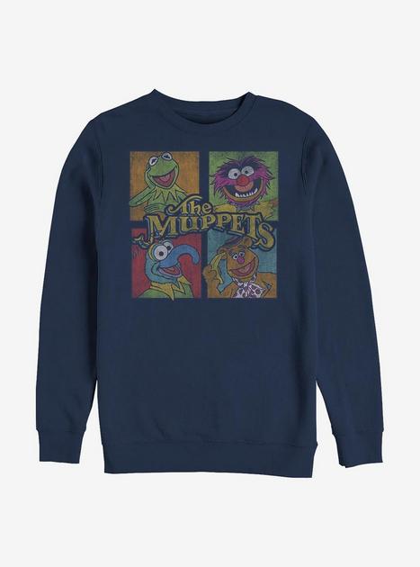 Disney The Muppets Muppet Square Crew Sweatshirt - BLUE | Hot Topic