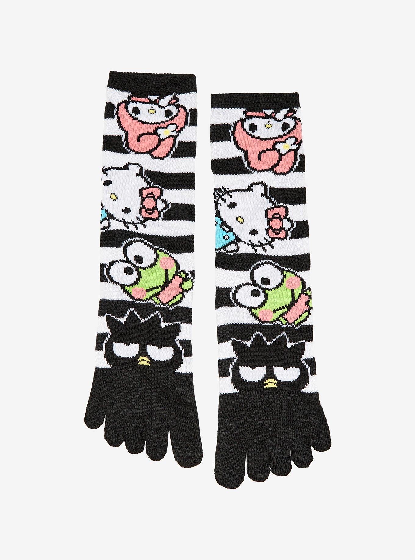 Hello Kitty & Friends Striped Toe Crew Socks | Hot Topic