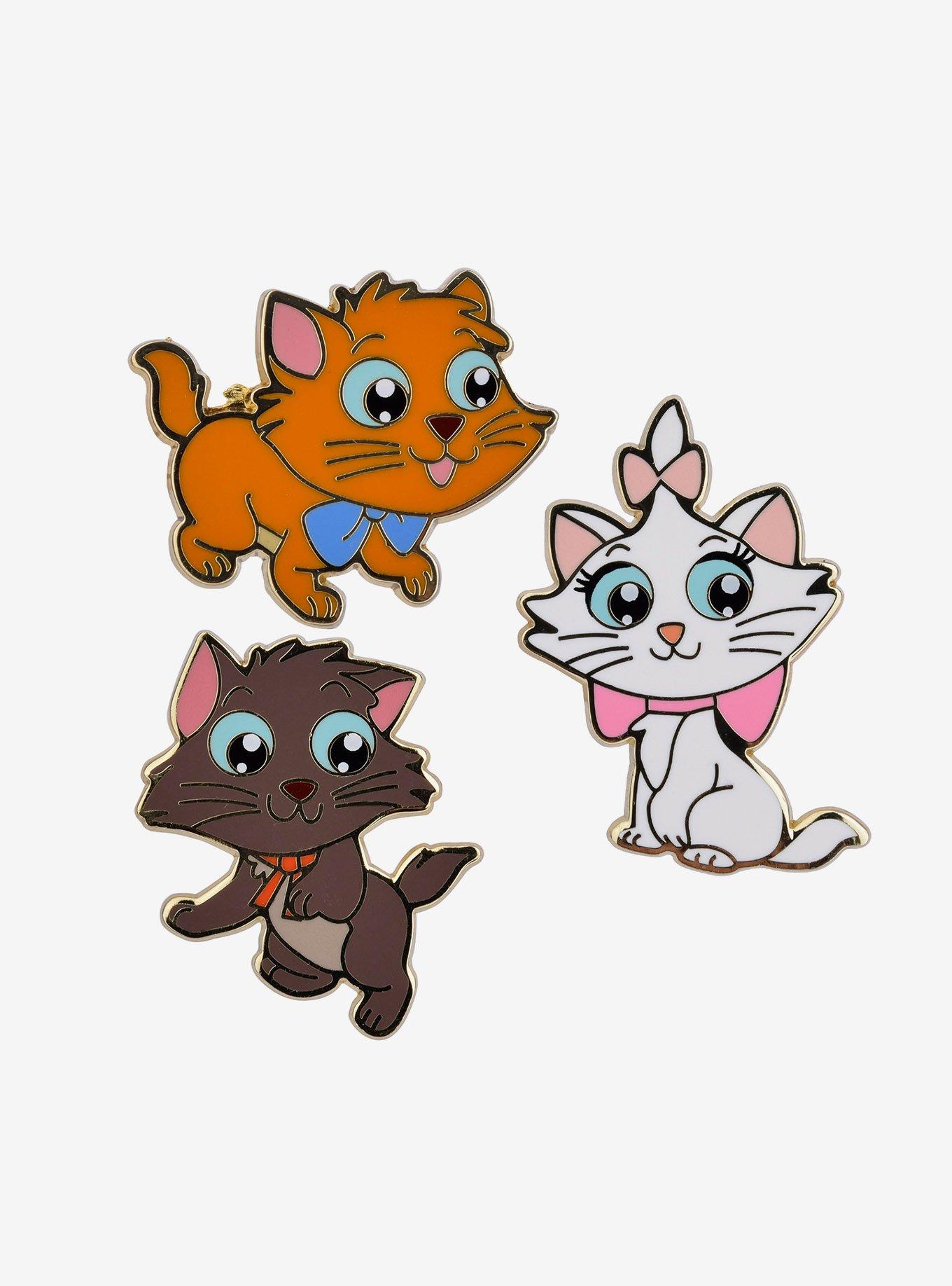 Disney The Aristocats Chibi Kittens Enamel Pin Set - BoxLunch Exclusive ...
