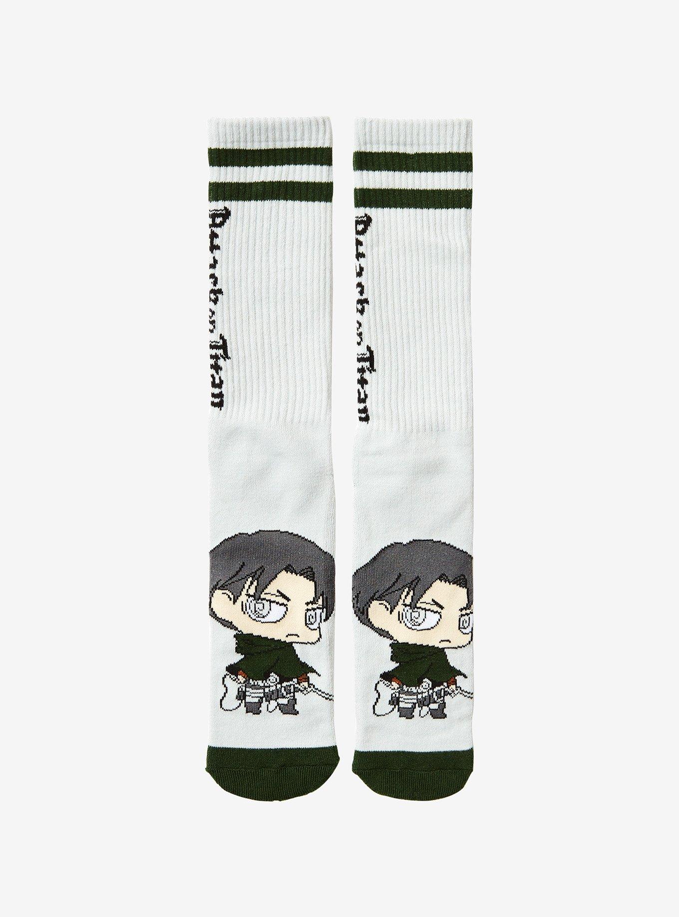Attack on Titan Levi Chibi Crew Socks - BoxLunch Exclusive | BoxLunch