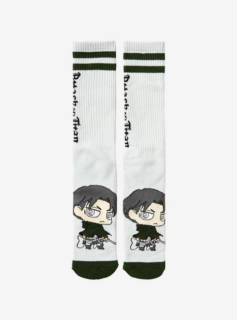 Attack on Titan Levi Chibi Crew Socks - BoxLunch Exclusive | BoxLunch