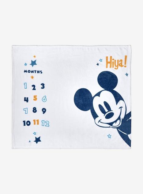 Disney Mickey Mouse Hiya Monthly Milestones Blanket Set - BoxLunch ...