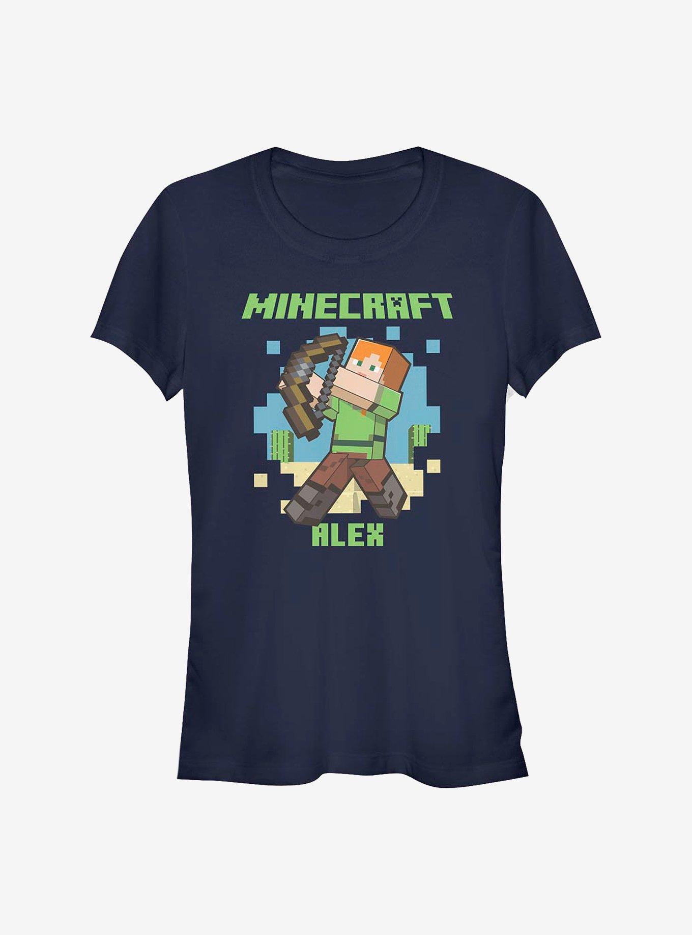Minecraft Sniper Alex Girls T-Shirt - BLUE | Hot Topic