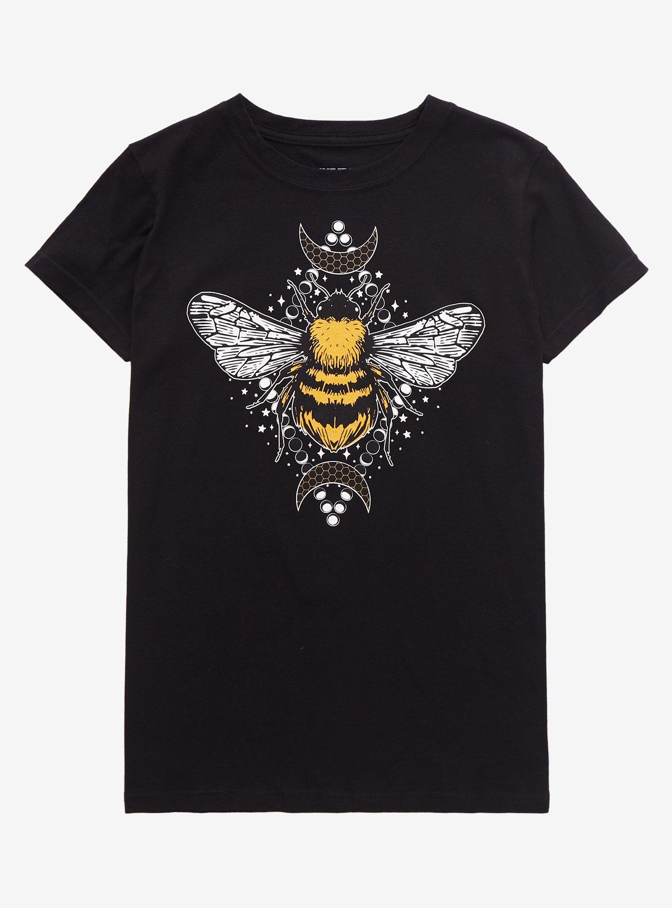 Bumble Bee Moon Phase Boyfriend Fit Girls T-Shirt | Hot Topic