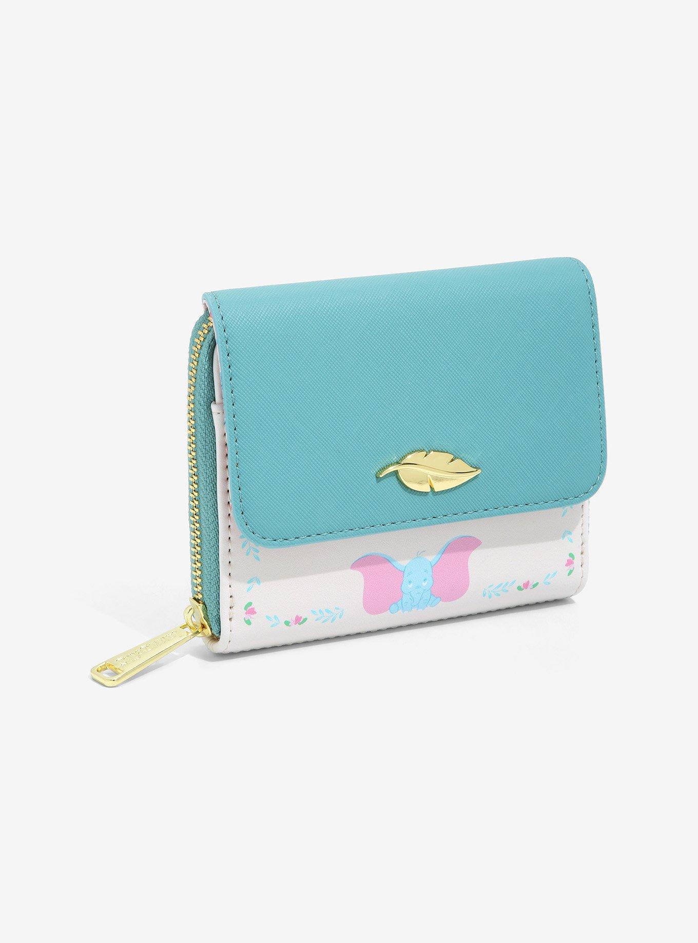 Loungefly Disney Dumbo Floral Small Zip Wallet - BoxLunch Exclusive ...