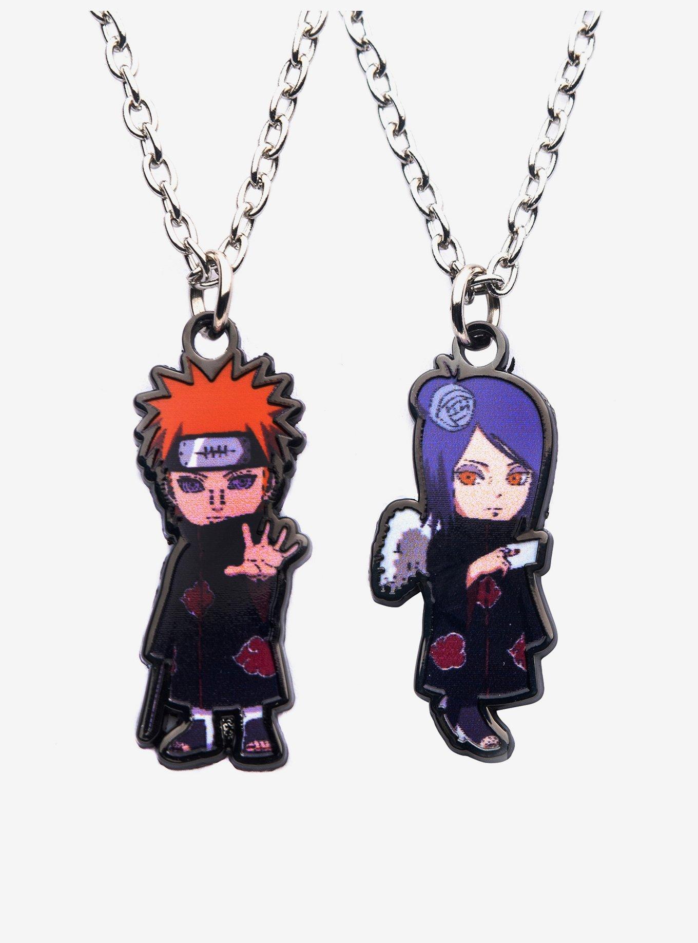 Naruto Shippuden Chibi Pain & Konan Best Friend Necklace Set | Hot Topic