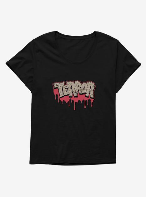 Halloween Terror Drip Girls Plus Size T-Shirt - BLACK | Hot Topic