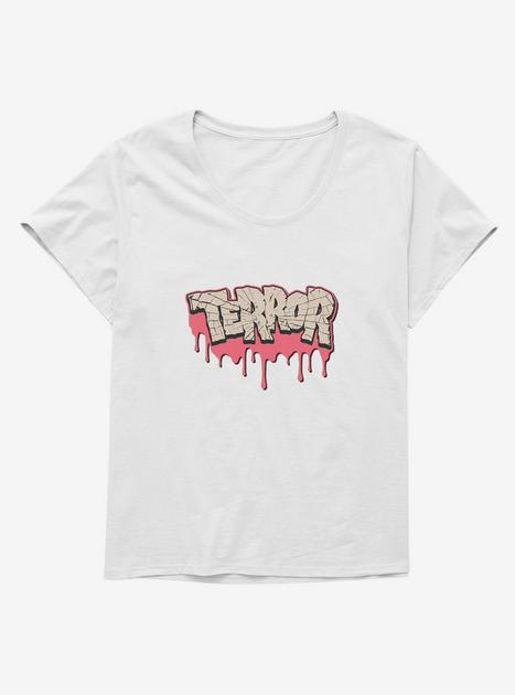 Halloween Terror Drip Girls Plus Size T-Shirt - WHITE | Hot Topic