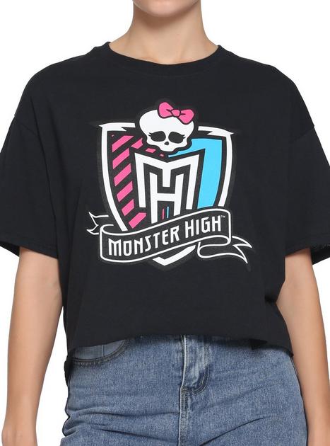 Monster High Crest Girls Crop T-Shirt | Hot Topic