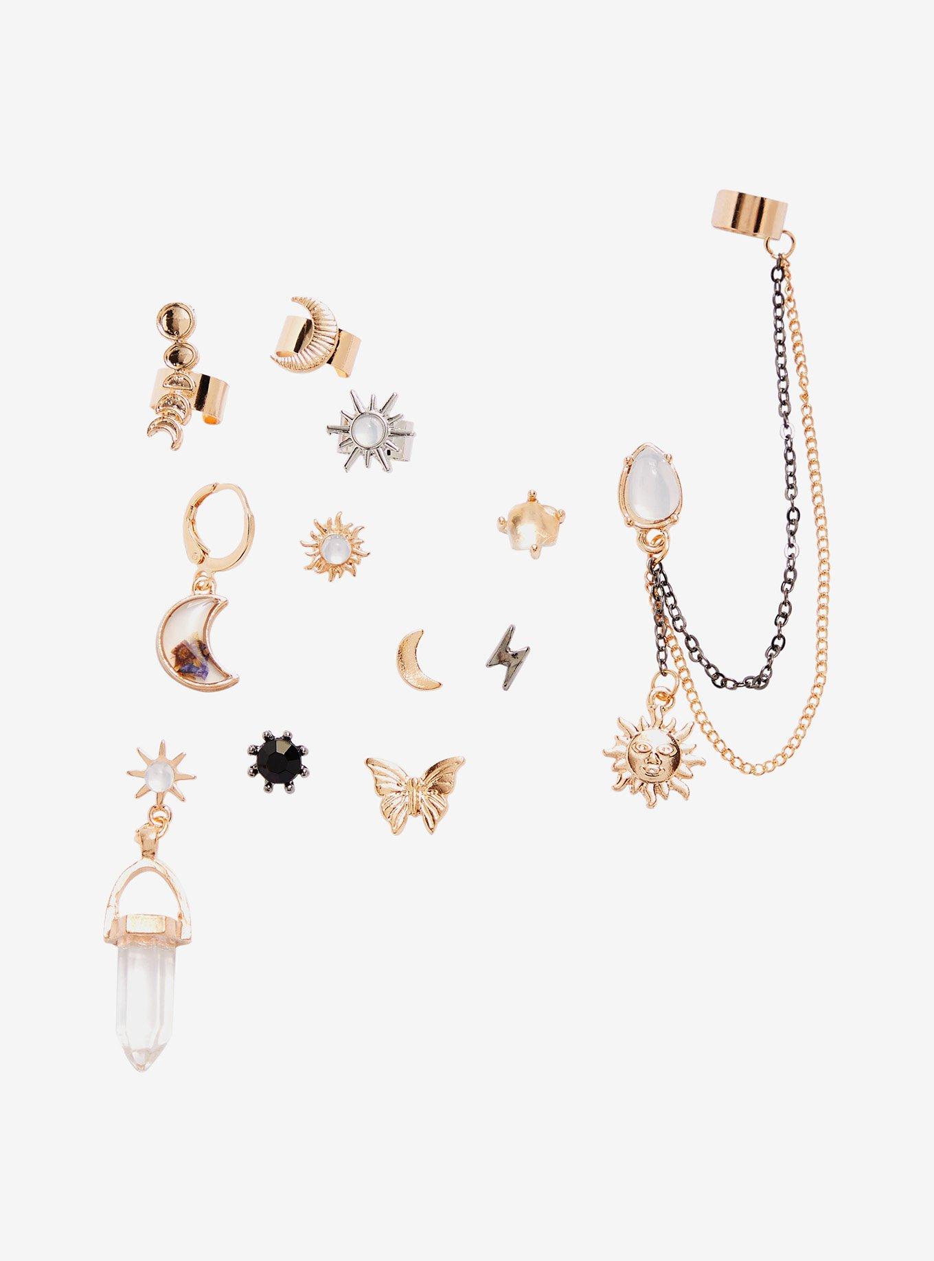 Celestial Opal Mismatch Earring Set | Hot Topic