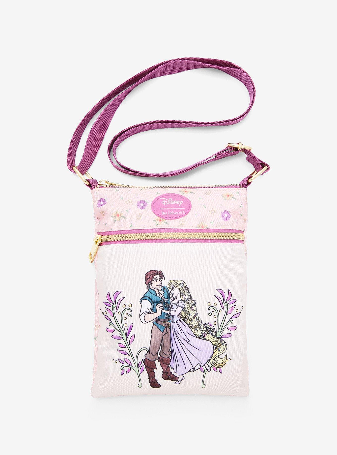 Her Universe Disney Tangled Rapunzel & Flynn Passport Crossbody Bag ...