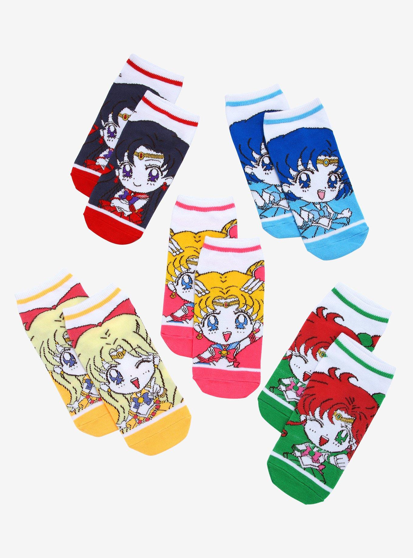 Pretty Guardian Sailor Moon Chibi Character Portraits Sock Set | BoxLunch