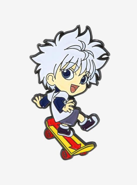 Hunter x Hunter Chibi Killua Skateboard Enamel Pin - BoxLunch Exclusive ...