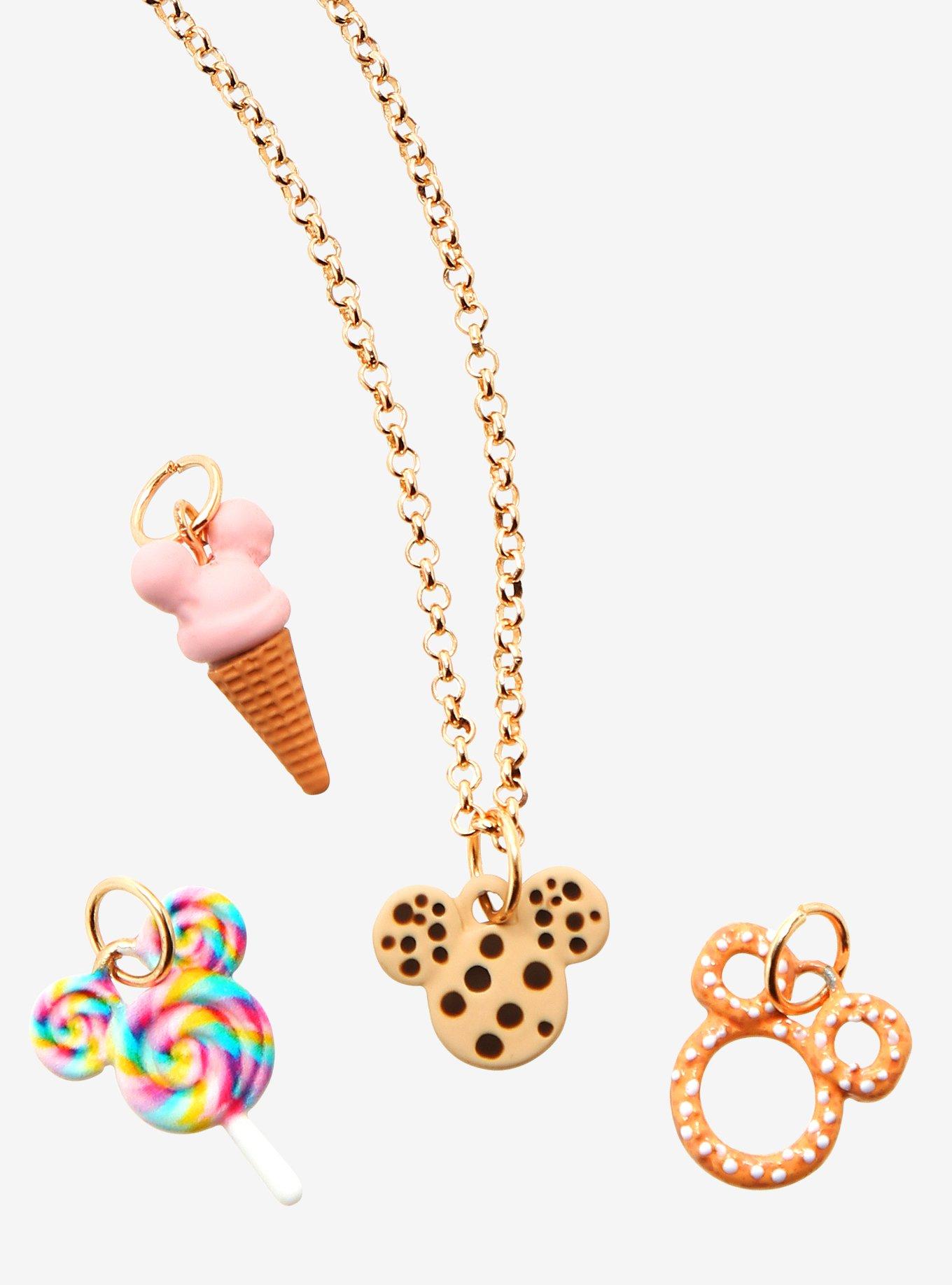 Disney Mickey Mouse Snack Charm Interchangeable Necklace - BoxLunch ...
