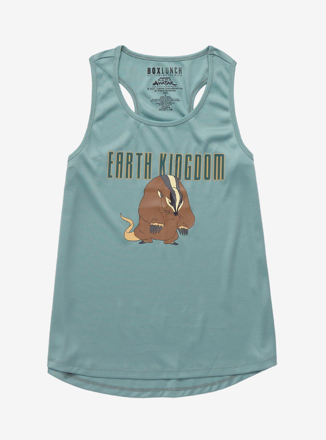 Avatar The Last Airbender Earth Kingdom Badgermole Womens Tank Top Boxlunch Exclusive Boxlunch