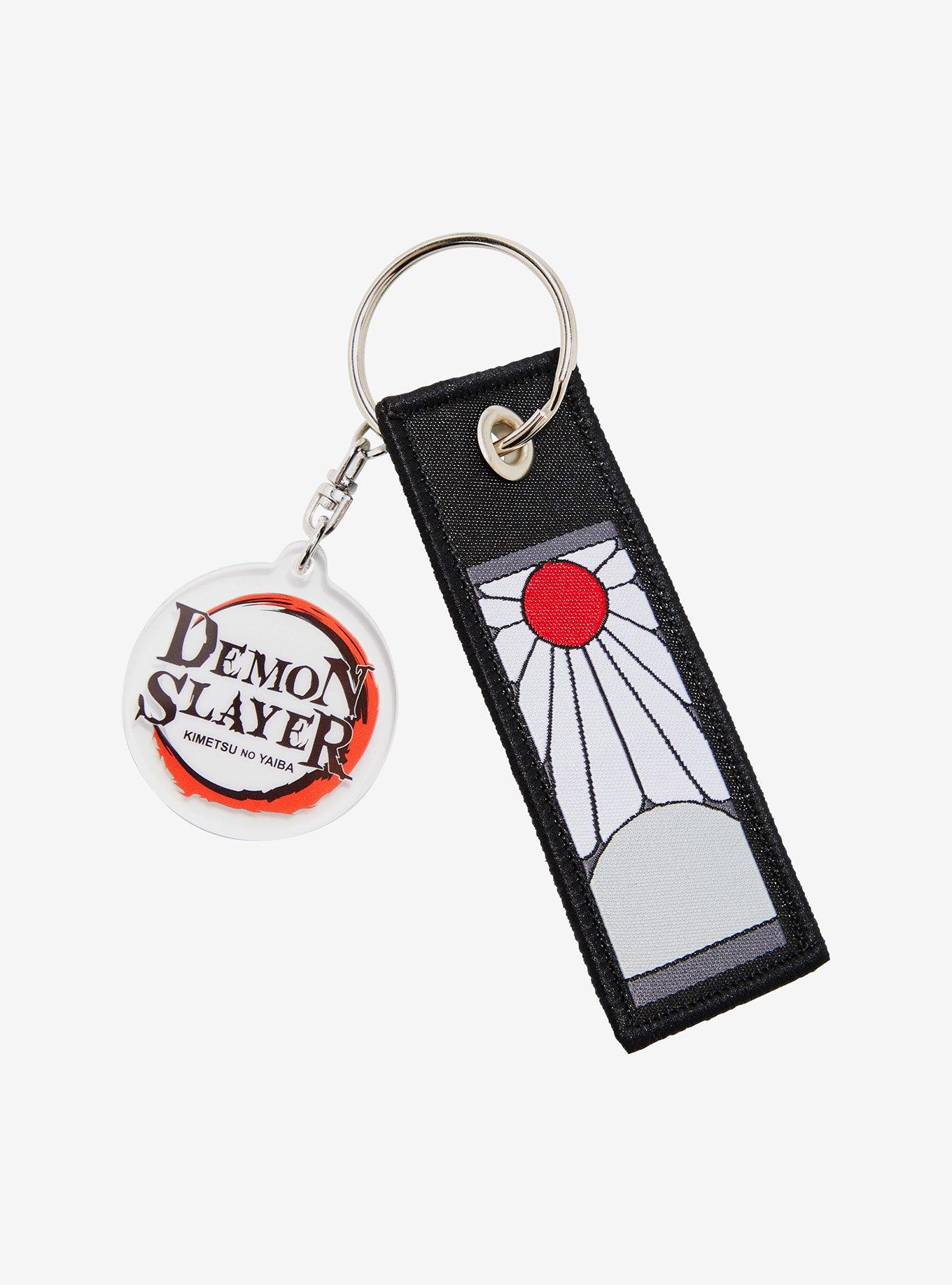 Demon Slayer: Kimetsu no Yaiba Tanjiro Kamado Fabric Hanafuda Keychain ...