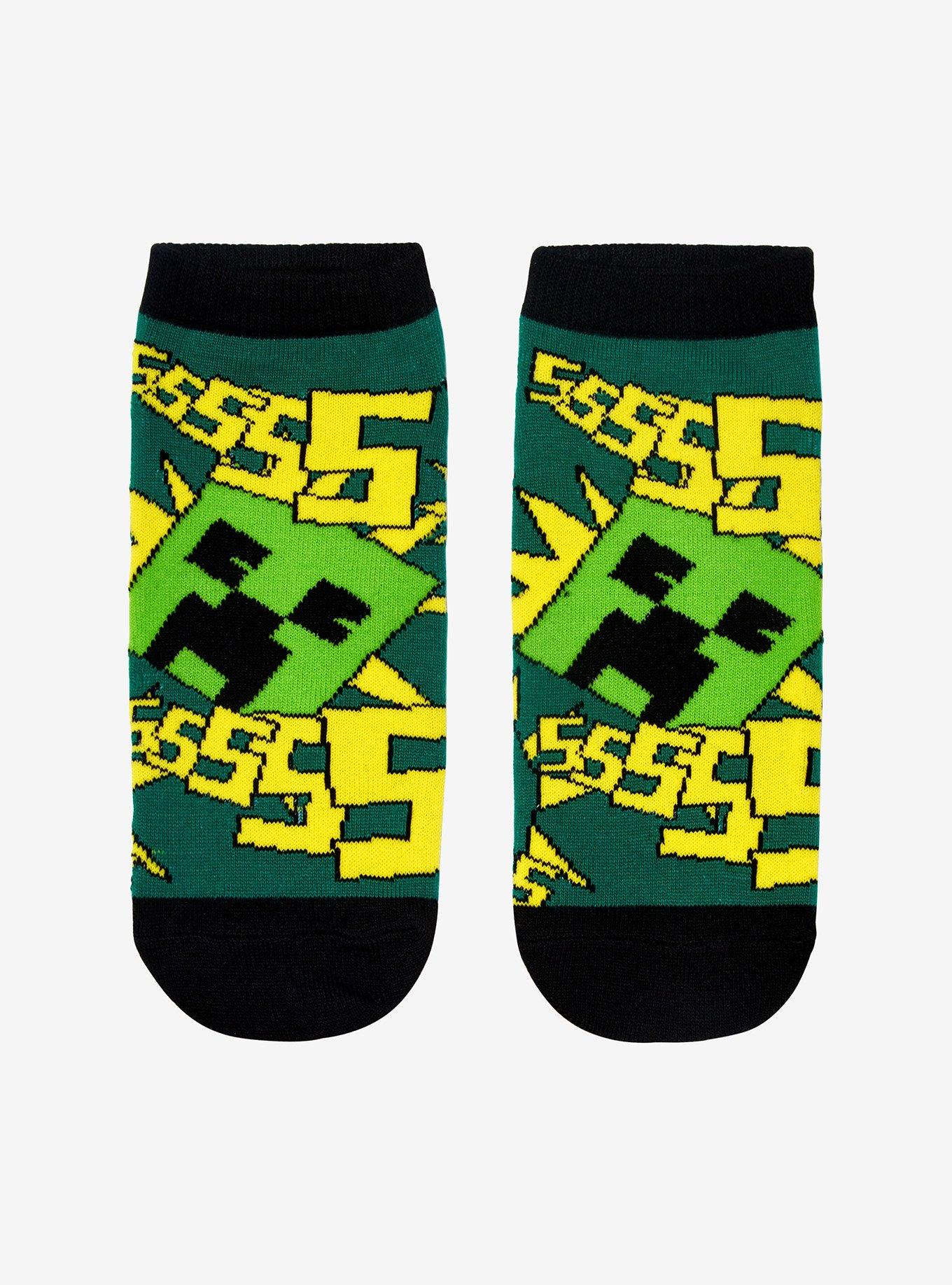 Minecraft Creeper No-Show Socks | Hot Topic