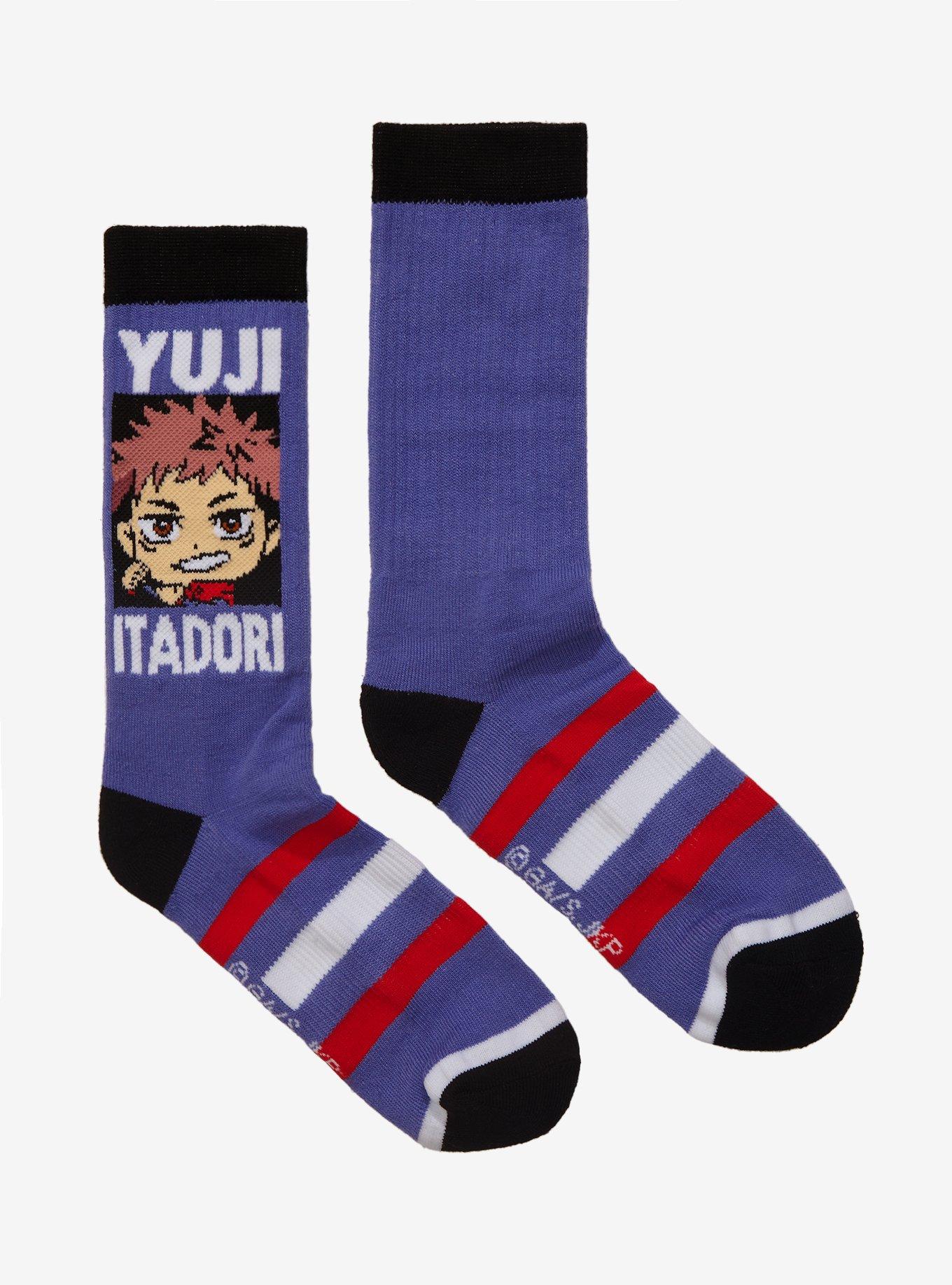 Jujutsu Kaisen Chibi Yuji Itadori Crew Socks | Hot Topic
