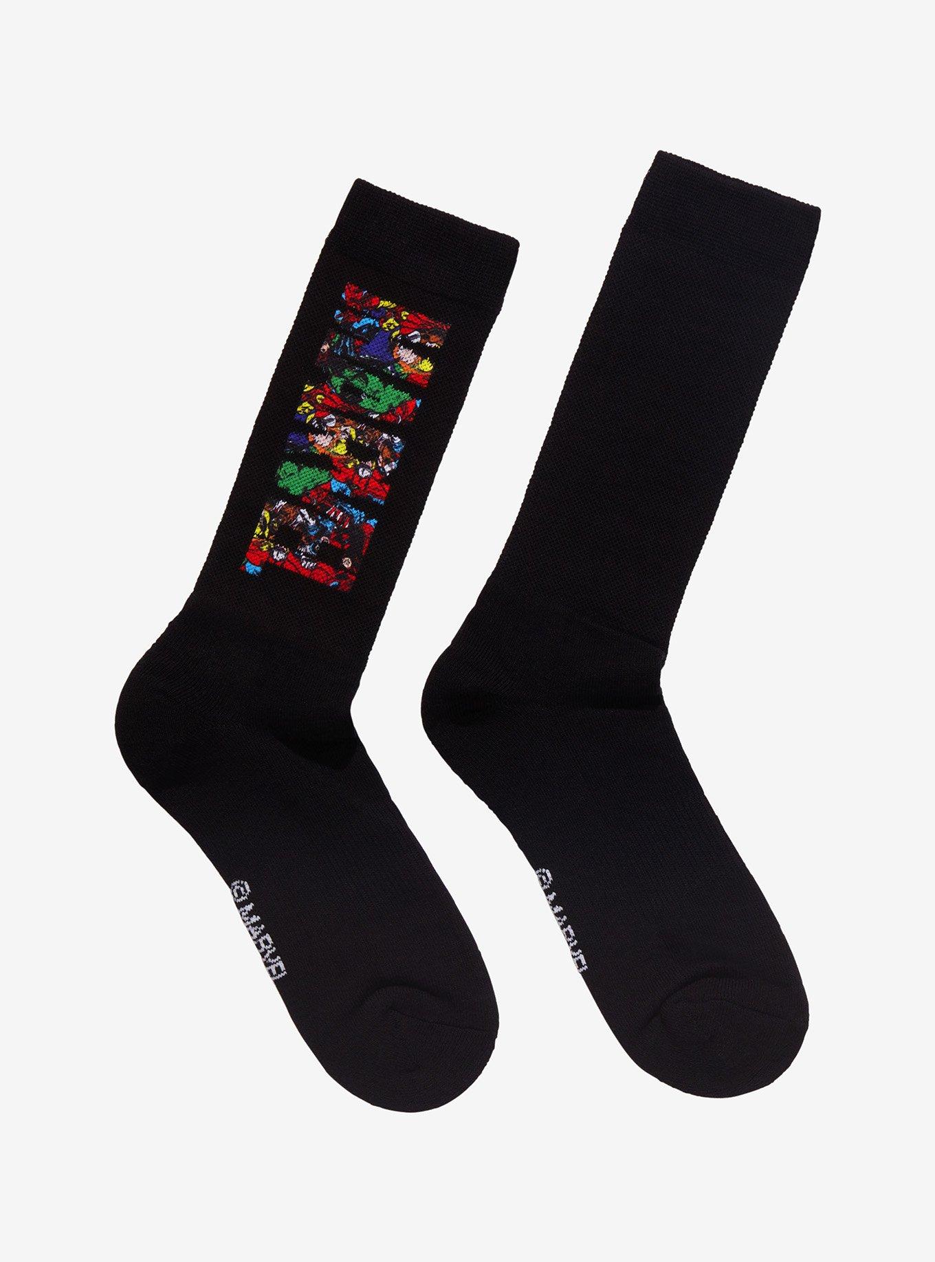 Marvel Collage Crew Socks | Hot Topic