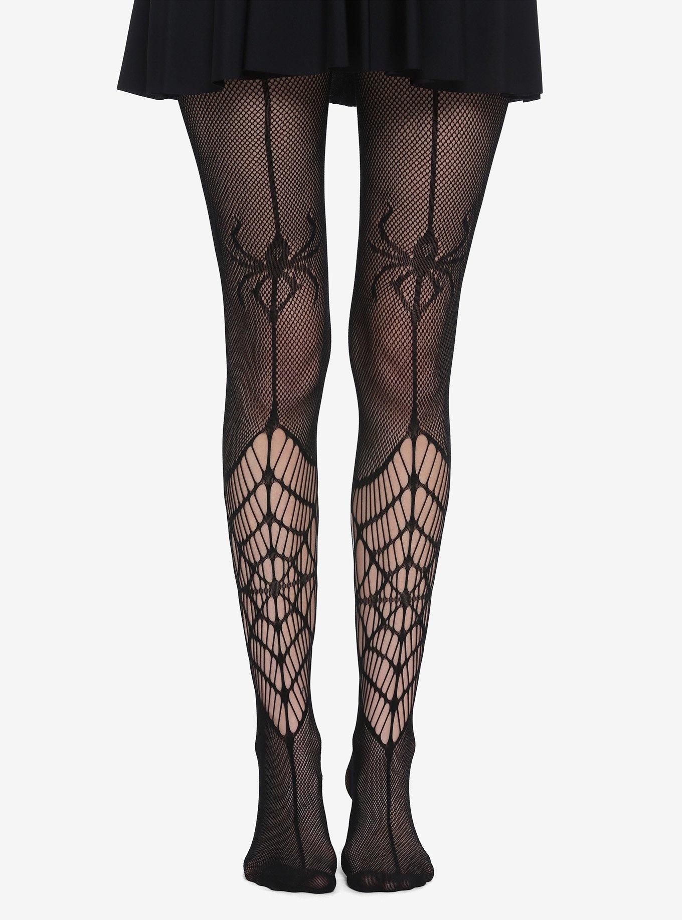 Black Spiderweb Fishnet Tights | Hot Topic