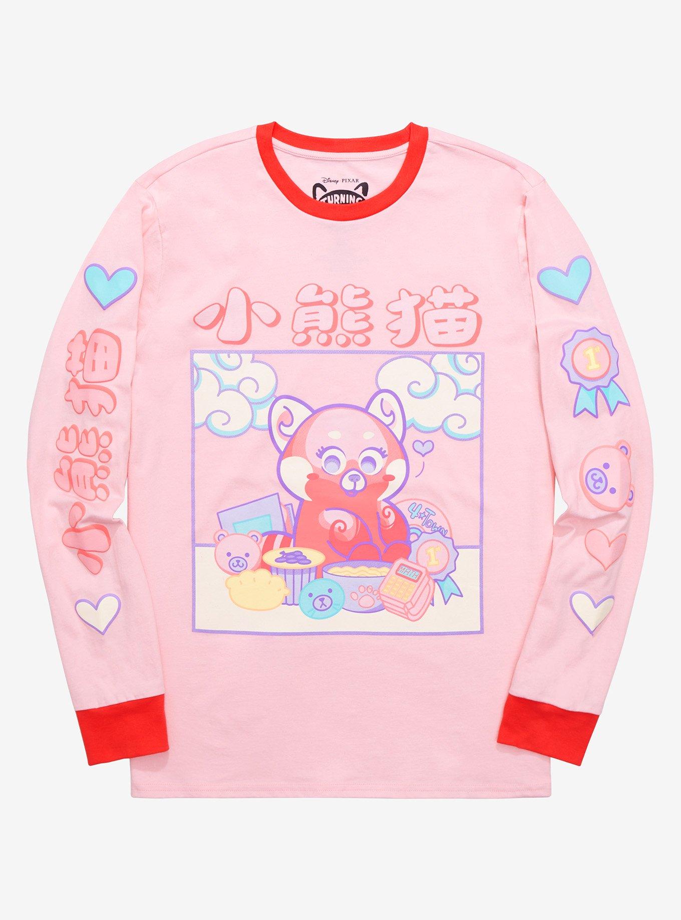 Disney Pixar Turning Red Cartoon Red Panda Long Sleeve T-Shirt | BoxLunch