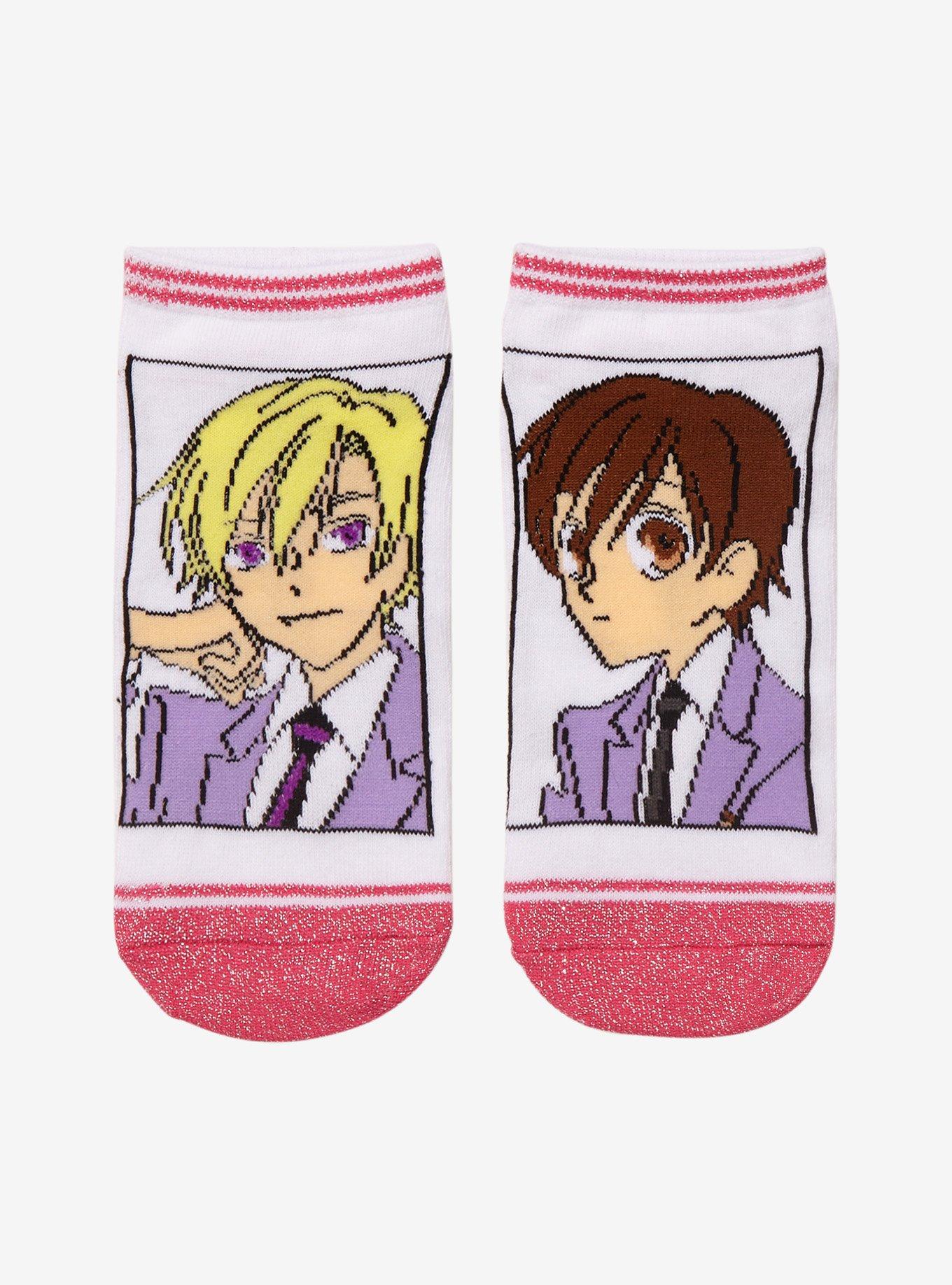 Ouran High School Host Club Haruhi & Tamaki No-Show Socks | Hot Topic